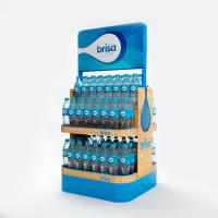 China Countertop Rum Cake Display Rack Wooden Display Baskets For Bakery Bakeshop for sale