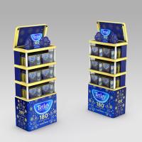 China Juice Wine Display Stand Wooden Beer Display Rack 5 Layers for sale