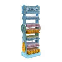 China Storage Wood Stand Displays Retail Wooden Dessert Display Snack  For Supermarket for sale