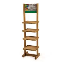 China 6 Layers Freestanding Display Stand Wood Food Display Stands For Food Store for sale