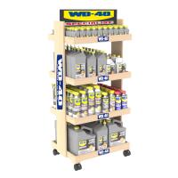 China 6 Layers Freestanding Display Stand Wood Food Display Stands For Food Store for sale