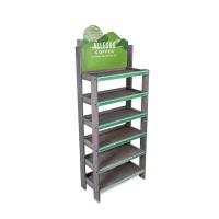 China Pinewood Pop Pos Display Candy Display Stand With Levelers For Candy Stores for sale