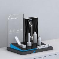 China Customized Cosmetic Display Stand Tabletop Splendid Telephone Headset Holder Acrylic for sale