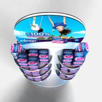China Demountable Metal Cosmetic Display Rack Supermarket Display Rack For Sanitary Pads for sale