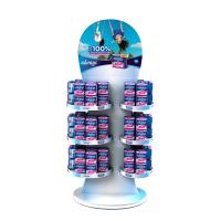 China Oral Care Products Cosmetic Display Stand Free Standing Metal Wire Display Stands for sale