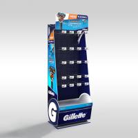 China Shavers Pegboard Display Stands Demountable Supermarket Display Shelves With Hooks for sale