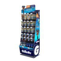 China Shavers Pegboard Display Stands Demountable Supermarket Display Shelves With Hooks for sale