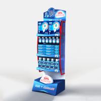 China Shavers Pegboard Display Stands Demountable Supermarket Display Shelves With Hooks for sale