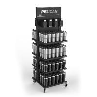 China Free Standing Cosmetic Display Stand Kena Metal Pegboard Display Stands Department Store for sale
