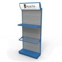 China Free Standing Cosmetic Display Stand Kena Metal Pegboard Display Stands Department Store for sale