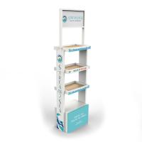 China Custom Logo Cosmetic Display Stand Skin Care Acrylic Makeup Display Stand for sale