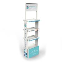 China Custom Logo Cosmetic Display Stand Skin Care Acrylic Makeup Display Stand for sale