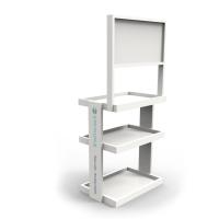 China Daily Use Wooden Cosmetic Organizer Makeup Remover Desktop Display Rack for sale