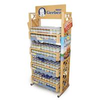China Oral Hygiene Products Display Stand Wooden Toothpaste Cosmetic Stand Display for sale