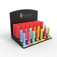 China Countertop Cosmetic Display Stand Wooden Skin Care Display Stands Retail Makeup Display for sale