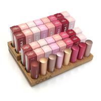 China Countertop Cosmetic Display Stand Wooden Skin Care Display Stands Retail Makeup Display for sale