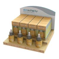 China Retail Store Cosmetic Display Rack Wood Various Lipstick Display Stand For Shop for sale