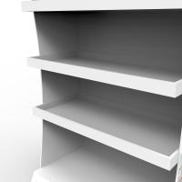 China 6 Layer Cosmetic Display Stand Wood Pharmacy Display Stand For Health Care Products for sale
