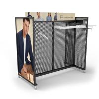 China Custom Clothing Display Racks Gondola Retail Clothing Display Stand For Shops for sale