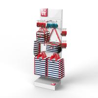 China Splendid Clothing Display Racks Free Standing Shoes Display Stand Steel With Baskets for sale