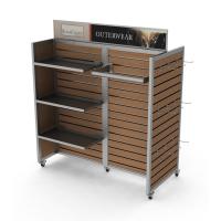 China Outdoor Jacket Clothing Display Stand 2 Tiers Clothing Store Display Racks For Fashion Fits for sale