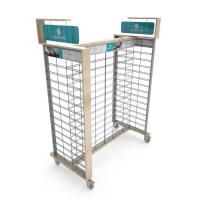 China Outdoor Jacket Clothing Display Stand 2 Tiers Clothing Store Display Racks For Fashion Fits for sale