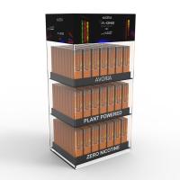 China Customized Essential Oil Display Stand Acrylic Countertop Display Rack With Drawers for sale