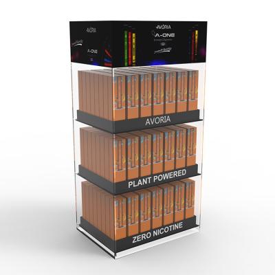 China Customized Essential Oil Display Stand Acrylic Countertop Display Rack With Drawers for sale