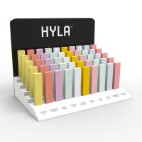 China Hot Selling Nail Polish Display Stand Acrylic Countertop Cosmetic Display Rack With Customized Logo for sale