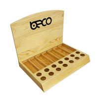 China Customized Wooden Display Stand Lipstick Counter Display Rack for Specialty Store for sale