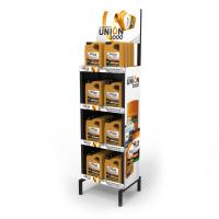 China Castrol Lubricating Motor Oil Display Rack Engine Oil Display Rack For Garage for sale