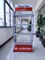China 4 Tier Metal Display Stands Engine Oil Metal Car Accessories Display Rack Lubricant Oil for sale