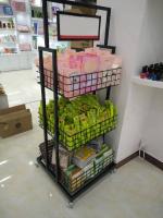 China Customized Gift Display Stand Wire Mesh Display Rack For Grocery Double Sided for sale