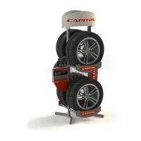 China Repair Shop Metal Display Holder Auto Parts Display Rack for sale