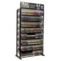 China Tinplate Refillable Metal Display Stands Bottle Display Stand Storage Hair Spray Gas Tin Can for sale