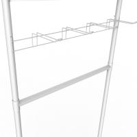 China Customized Display Stand Metal Tools Shop Display Rack With Hooks for sale