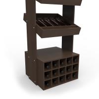 China Vintage Wooden Display Stand Wood Wine Display Racks Tequila  With LCD Screen for sale