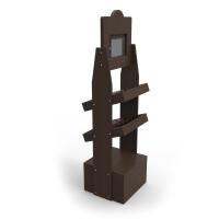 China Vintage Wooden Display Stand Wood Wine Display Racks Tequila  With LCD Screen for sale