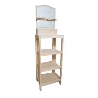 China POS Wooden Display Stand Suncare Products Freestanding Retail Display For Cosmetic Store for sale