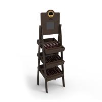 China SGS Wooden Retail Display Stands Gin Display Stand With LCD Screen for sale