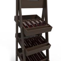 China SGS Wooden Retail Display Stands Gin Display Stand With LCD Screen for sale