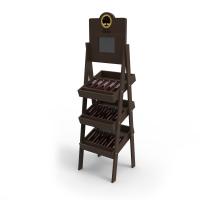 China SGS Wooden Retail Display Stands Gin Display Stand With LCD Screen for sale
