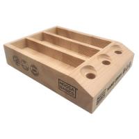 China Cosmetic Store Wood Display Holder Hand Cream Display Stand for sale