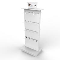 China POP Sock Display Stand Double Sided Wooden Retail Sock Display Rack For Clothes Shop for sale
