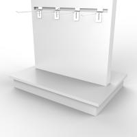 China POP Sock Display Stand Double Sided Wooden Retail Sock Display Rack For Clothes Shop for sale