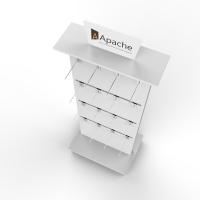 China POP Sock Display Stand Double Sided Wooden Retail Sock Display Rack For Clothes Shop for sale