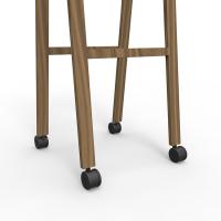 China Braid Wooden Shop Display Stands Display Wooden Stand With Casters For Store for sale