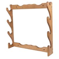 China Wall Mounted Pop Pos Display Pinewood Wooden Gun Display Rack for sale