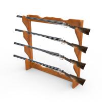 China Wall Mounted Pop Pos Display Pinewood Wooden Gun Display Rack for sale