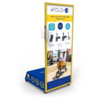 China Oak Electric Bicycle Stand Electric Scooter Stand Display For Retail Shop for sale